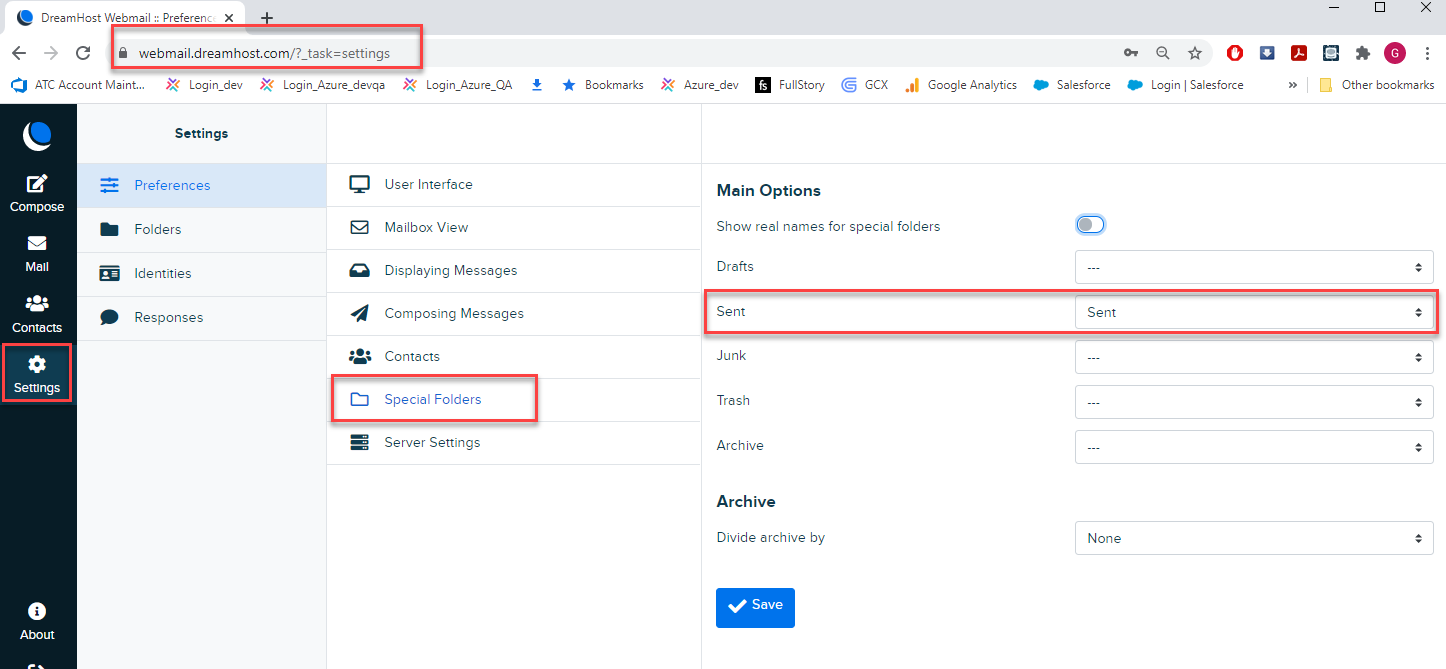 Dreamhost IMAP/SMTP settings – Lockstep