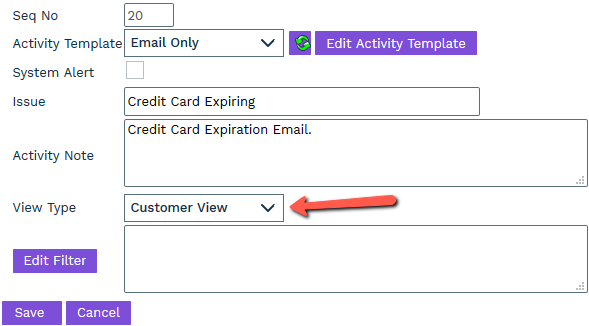 Automated CC Expiration Warning Emails – SARA